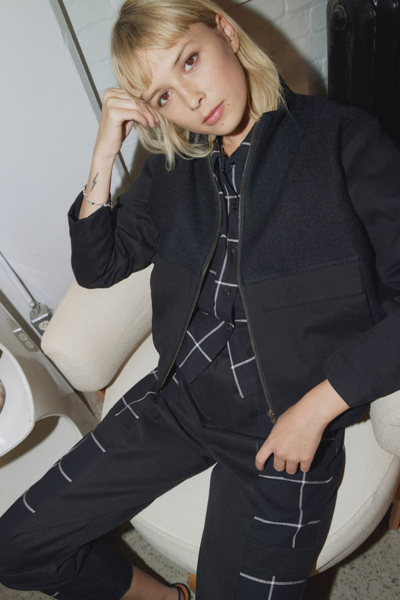 JIONA Bomber Jacket - Black – Dep de Vie