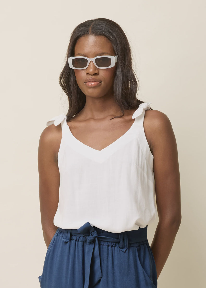 BASIMA Top - White – Dep de Vie